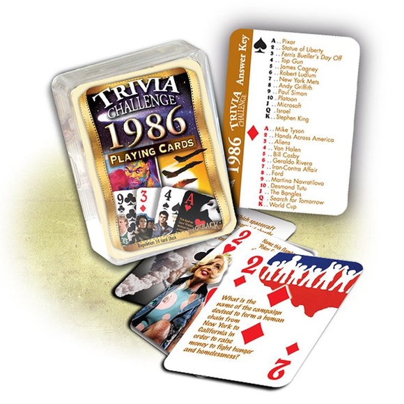 Games | Flickback Media 1986 Trivia Challenge Playing Cards | Poshmark